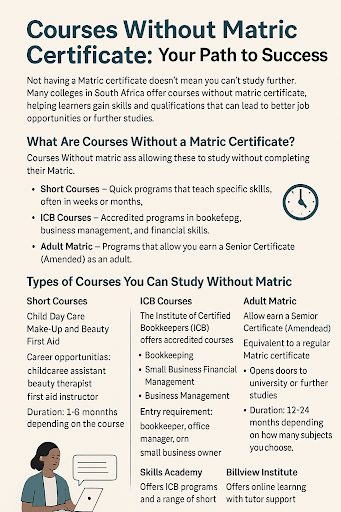 Courses Without Matric Certificate: Your Path to Success - FET College